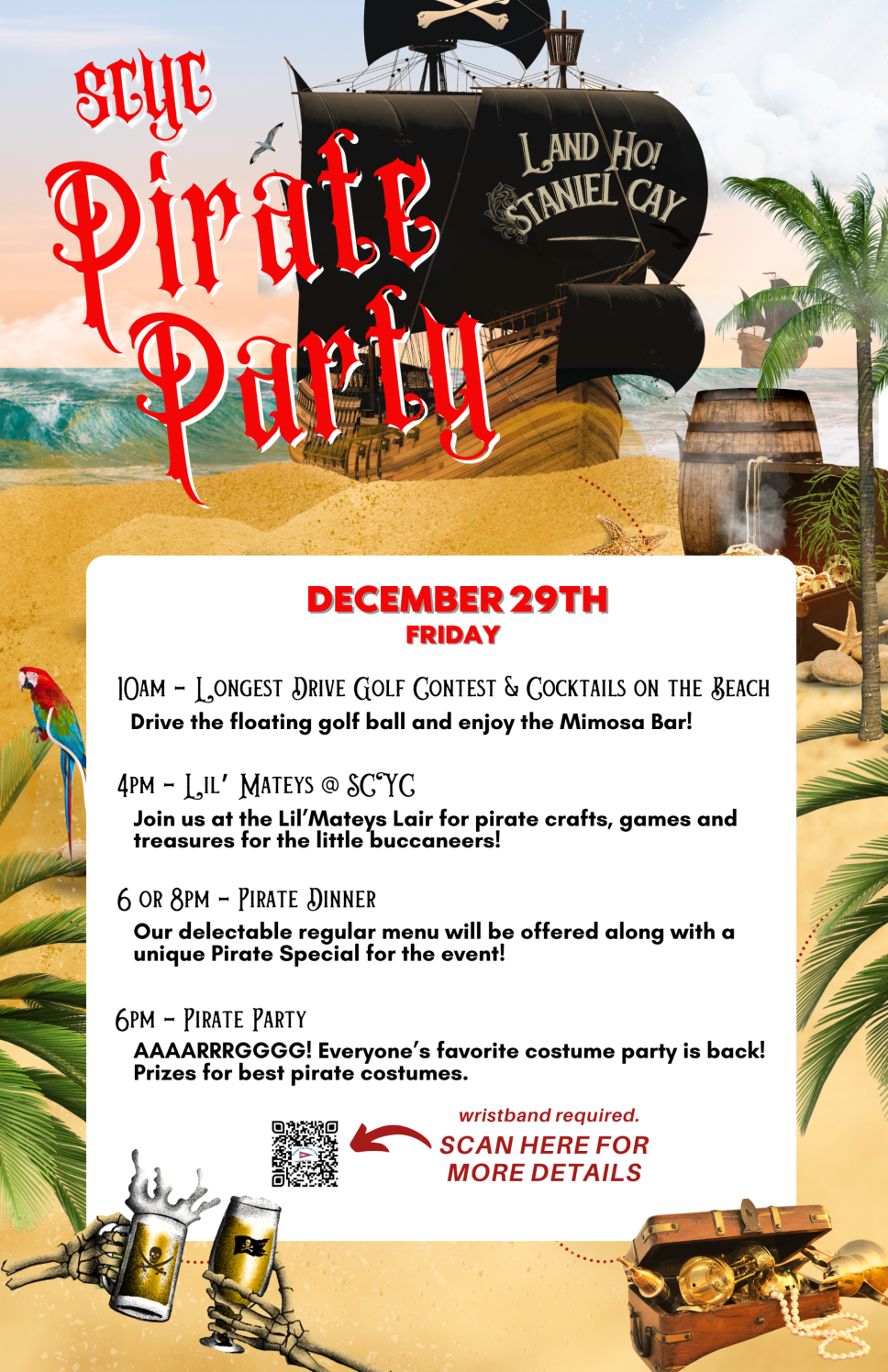 Ahoy, Esteemed Travelers Annual Pirate Party - Staniel Cay Yacht Club